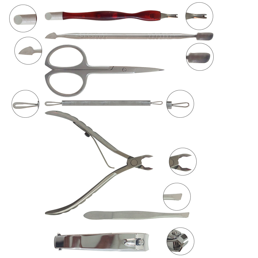 Glamorous Face 13 Pieces Professional Mani Pedi Tool Kit – Chapra ...